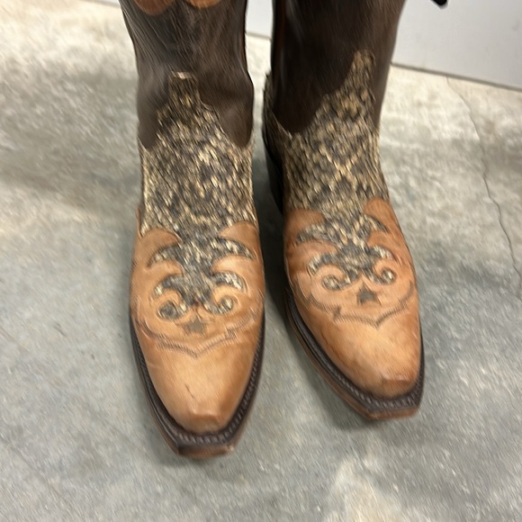 Lucchese | Shoes | Lucchese 883 Rattler Snake Handmade Cowgirl Boots ...